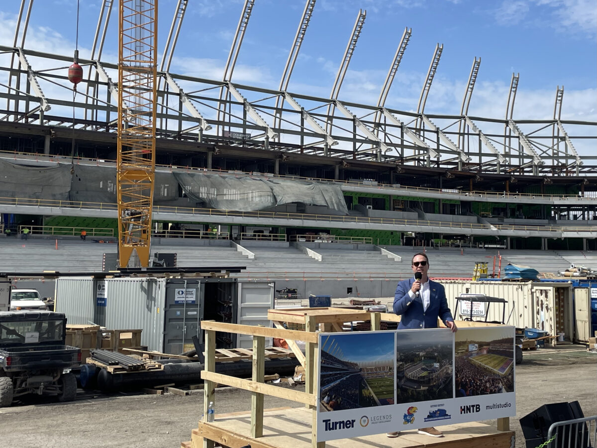 KU marks stadium construction milestone - KU Sports